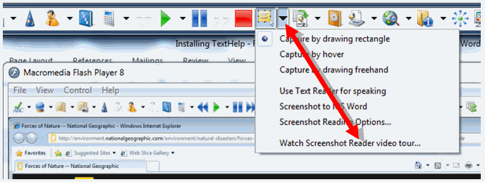 Text Help Read&Write 10 Instructions