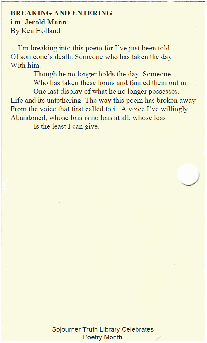 2021 Celebration - Virtual Poem in Your Pocket - LibGuides at SUNY New ...